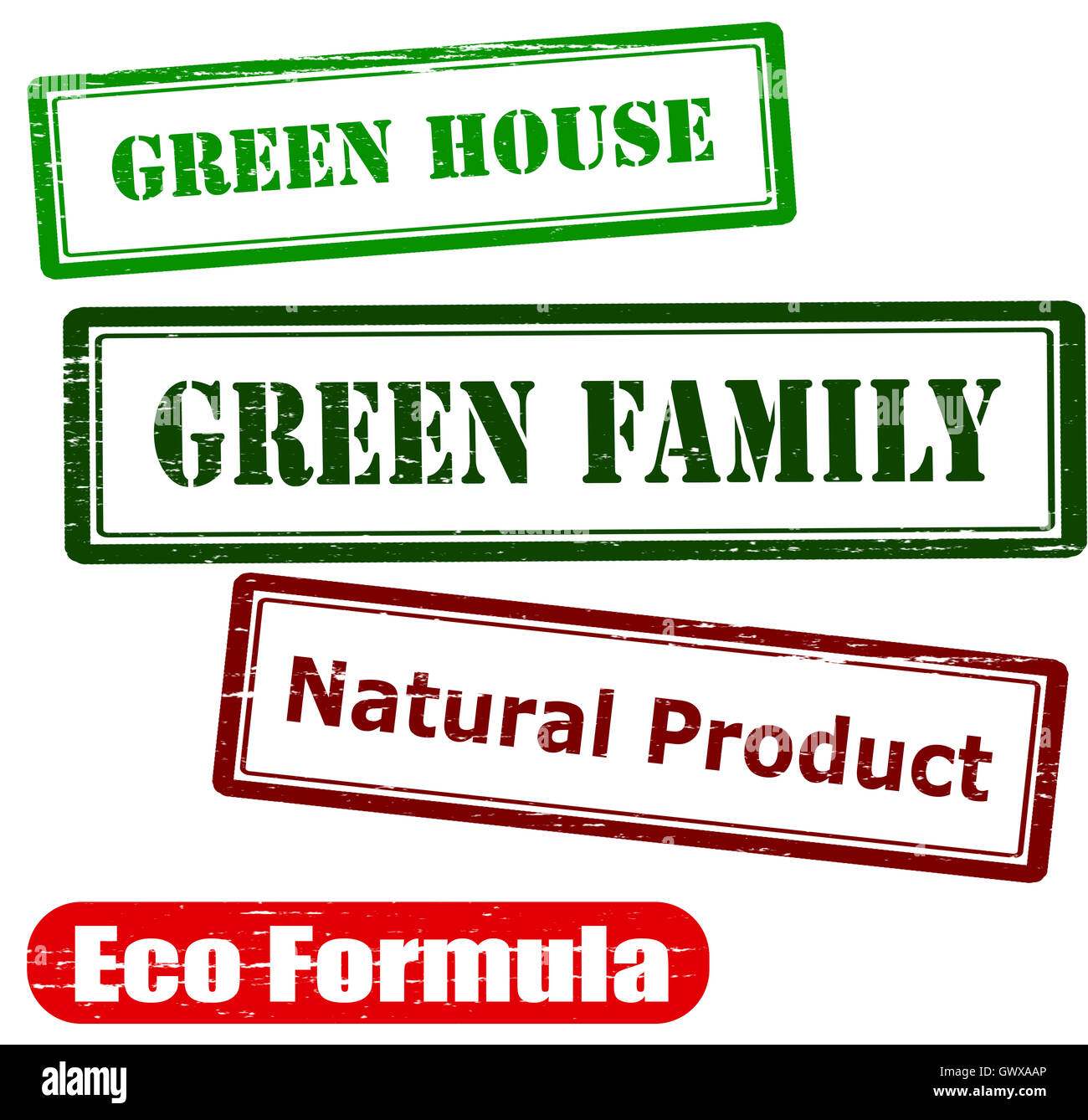 Rubber stamps with different text inside, vector illustration Stock ...