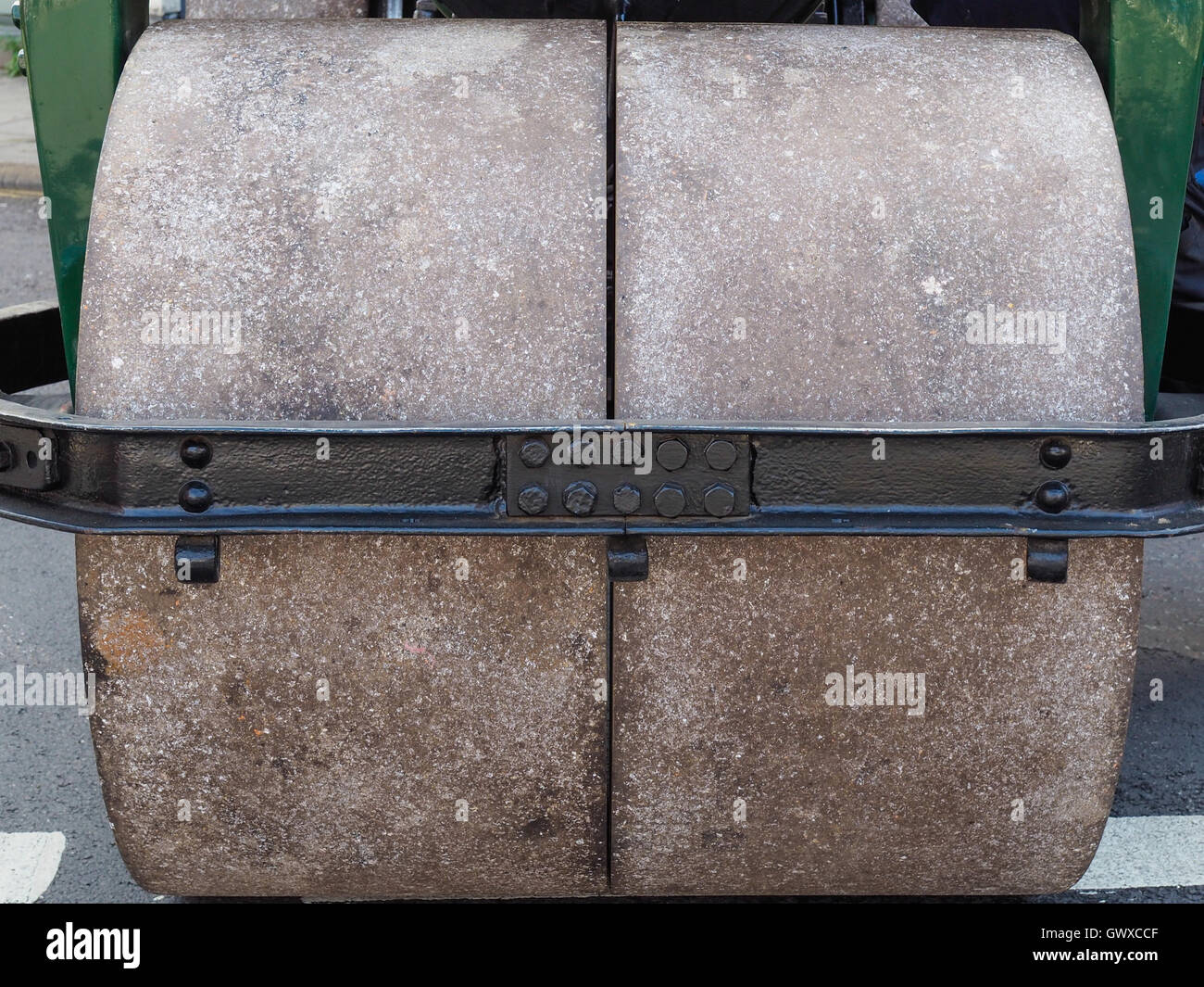 Steam Roller close up of front end Stock Photo - Alamy