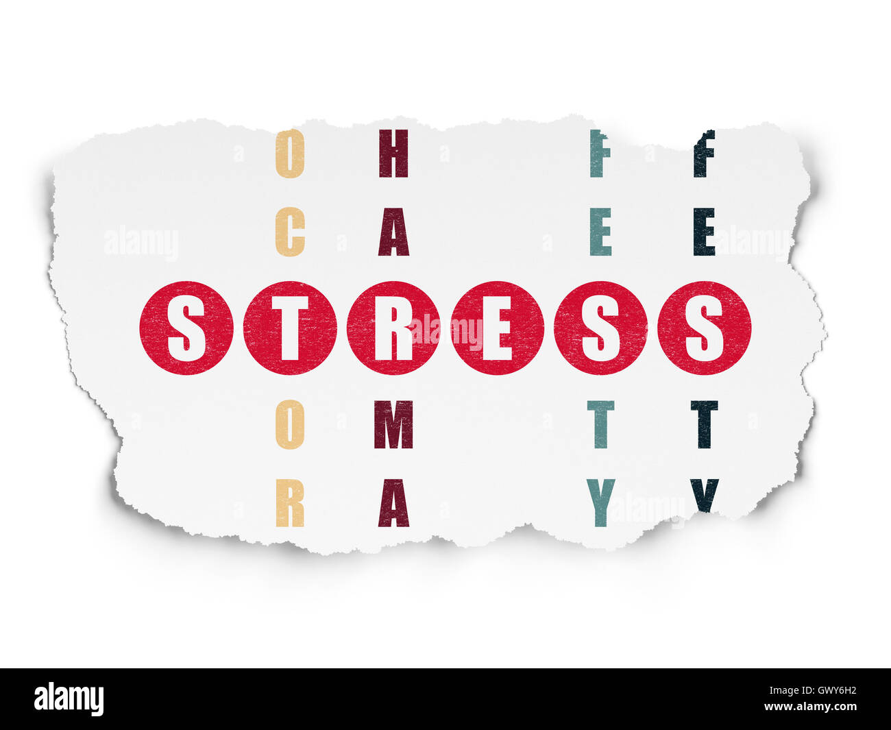 Health concept: Stress in Crossword Puzzle Stock Photo - Alamy