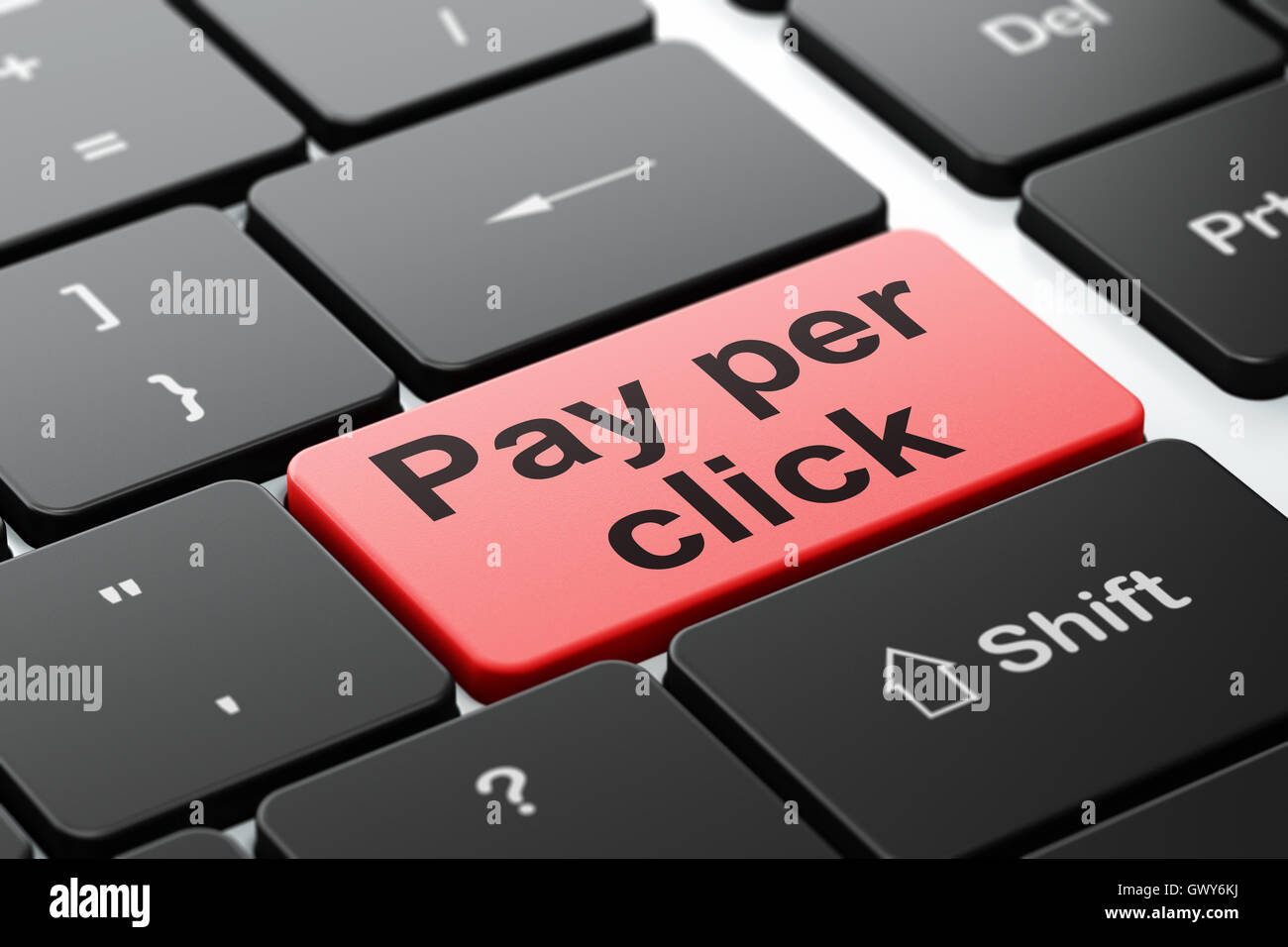 Marketing concept: Pay Per Click on computer keyboard background Stock Photo - Alamy