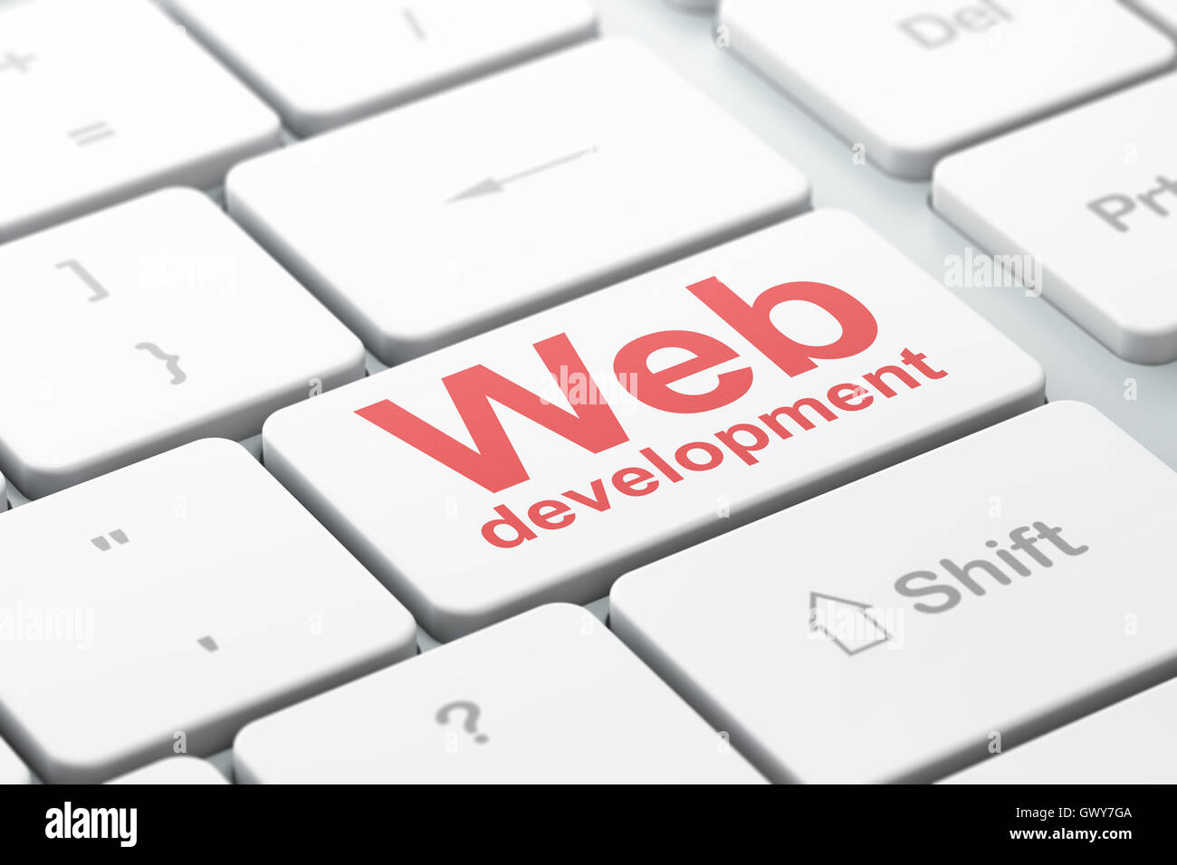 Web design concept: Web Development on computer keyboard background Stock Photo - Alamy