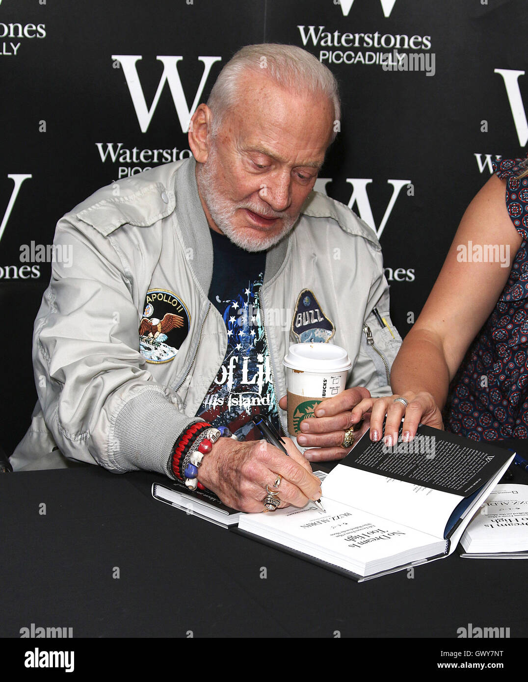 Astronaut Buzz Aldrin at his book signing for 'No Dream is Too High ...