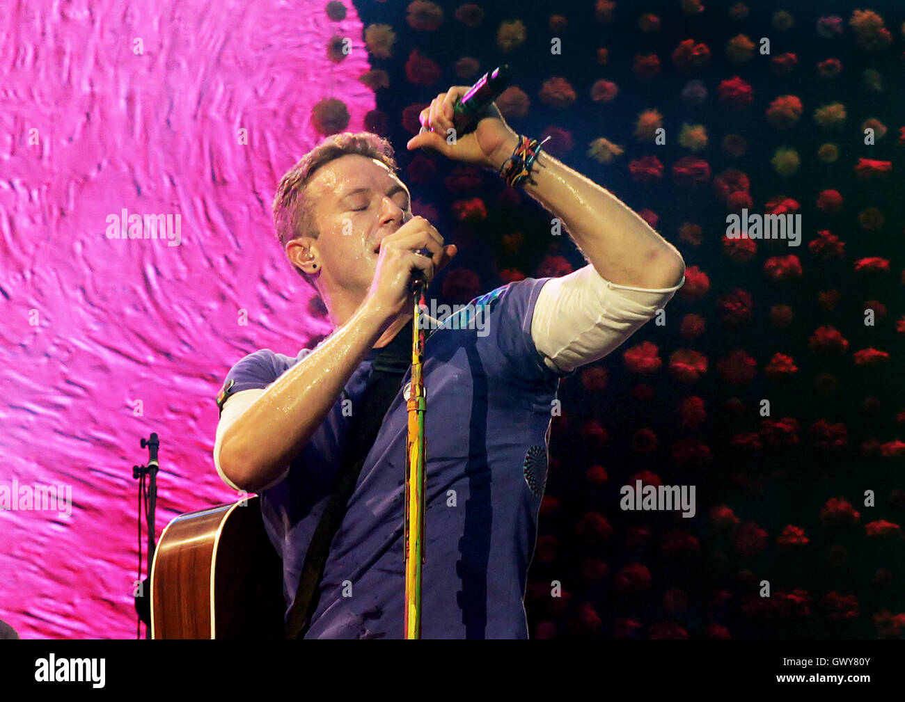 Coldplay perform at Manchester's Etihad Stadium Featuring: Coldplay ...