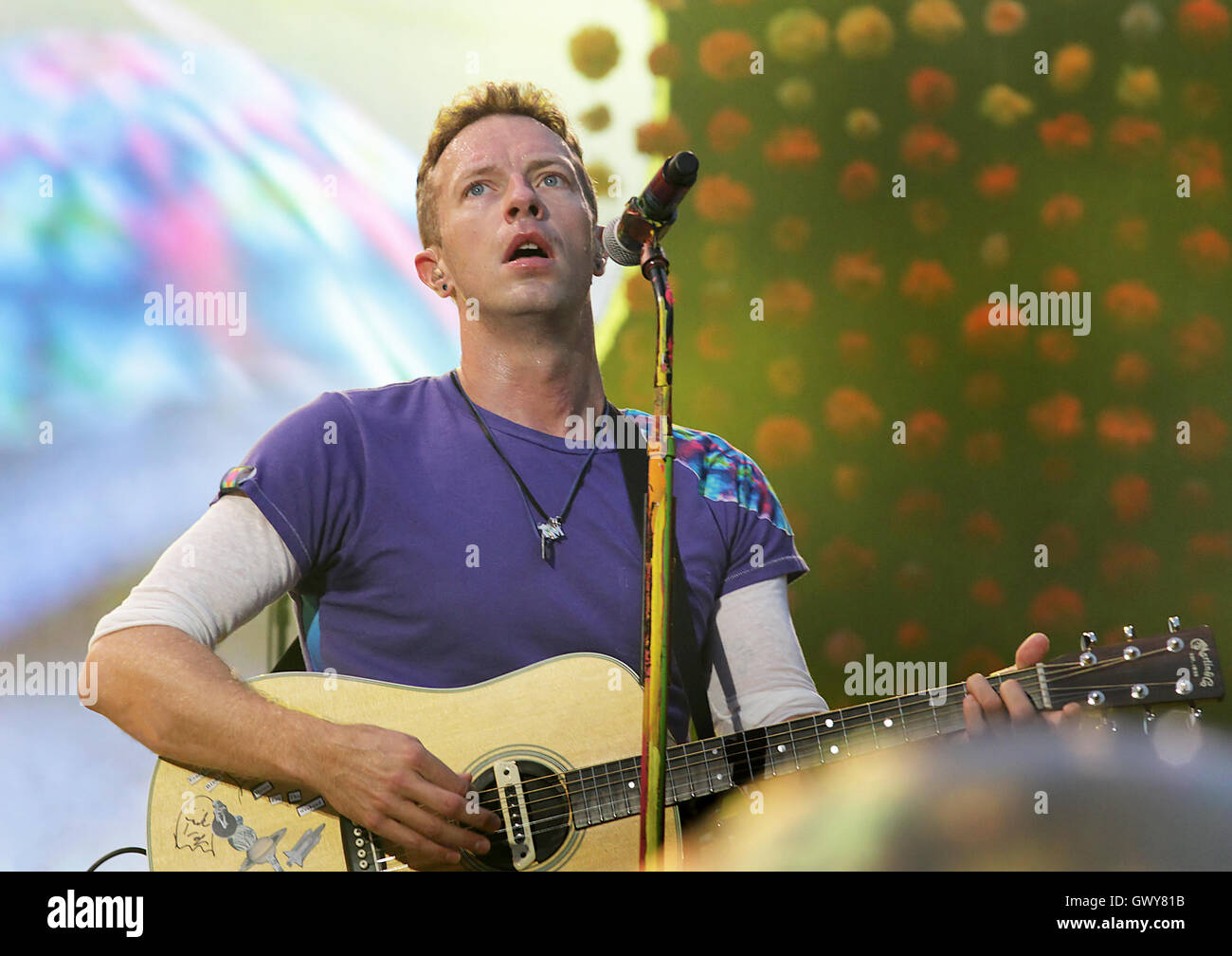 Coldplay perform at Manchester's Etihad Stadium Featuring: Coldplay ...