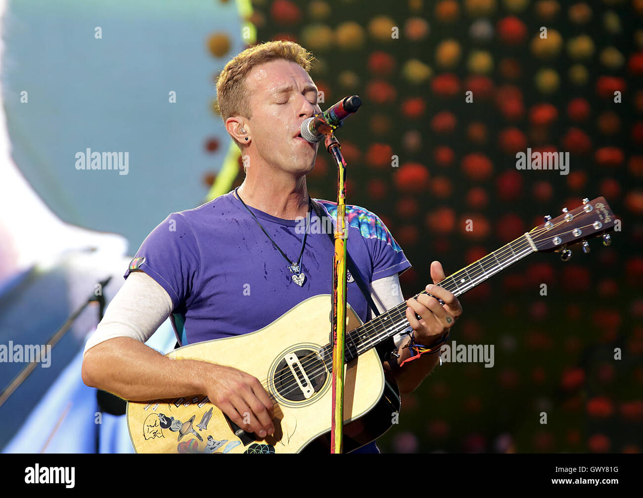 Coldplay perform at Manchester's Etihad Stadium Featuring: Coldplay ...