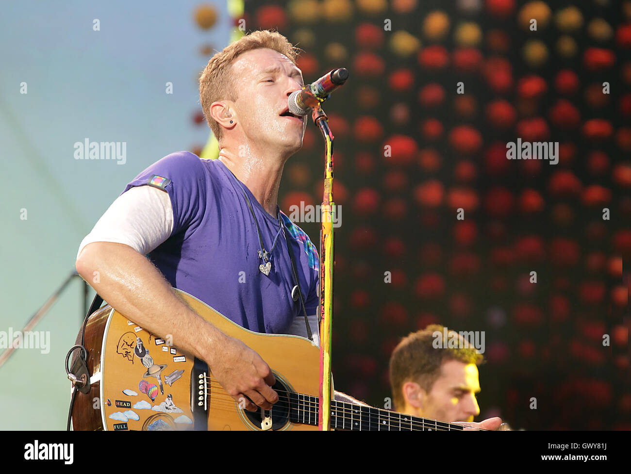 Coldplay perform at Manchester's Etihad Stadium Featuring: Coldplay ...