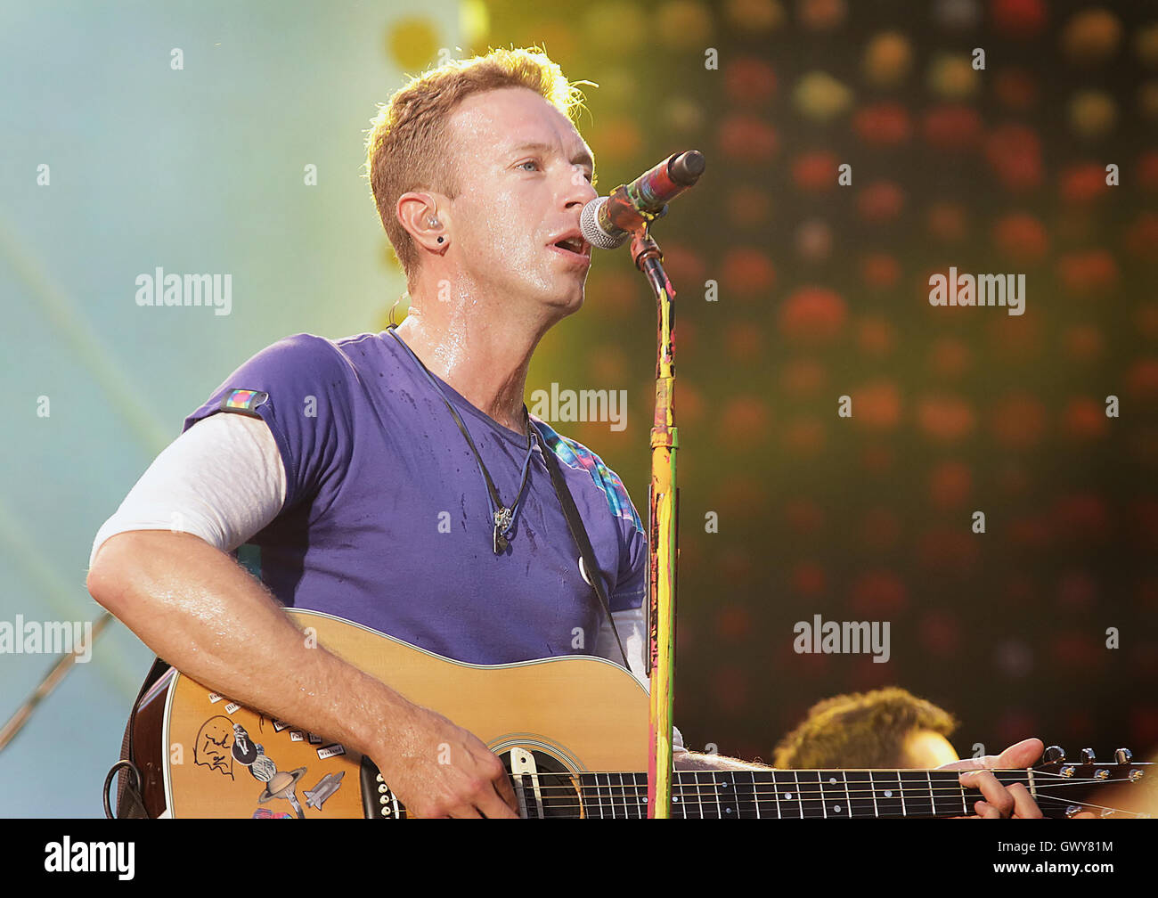 Coldplay perform at Manchester's Etihad Stadium Featuring: Coldplay ...