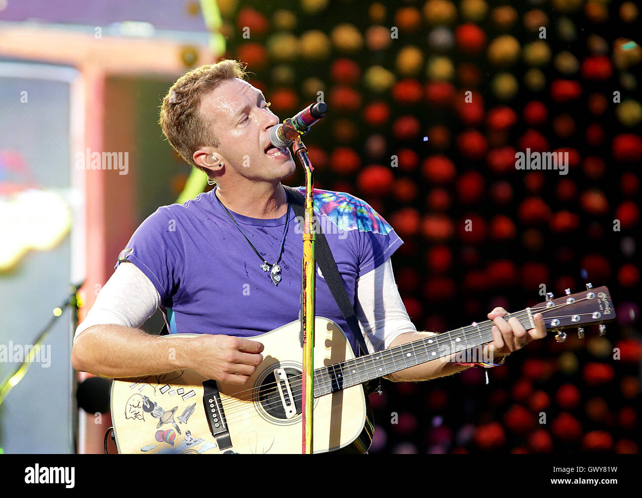 Coldplay perform at Manchester's Etihad Stadium Featuring: Coldplay ...