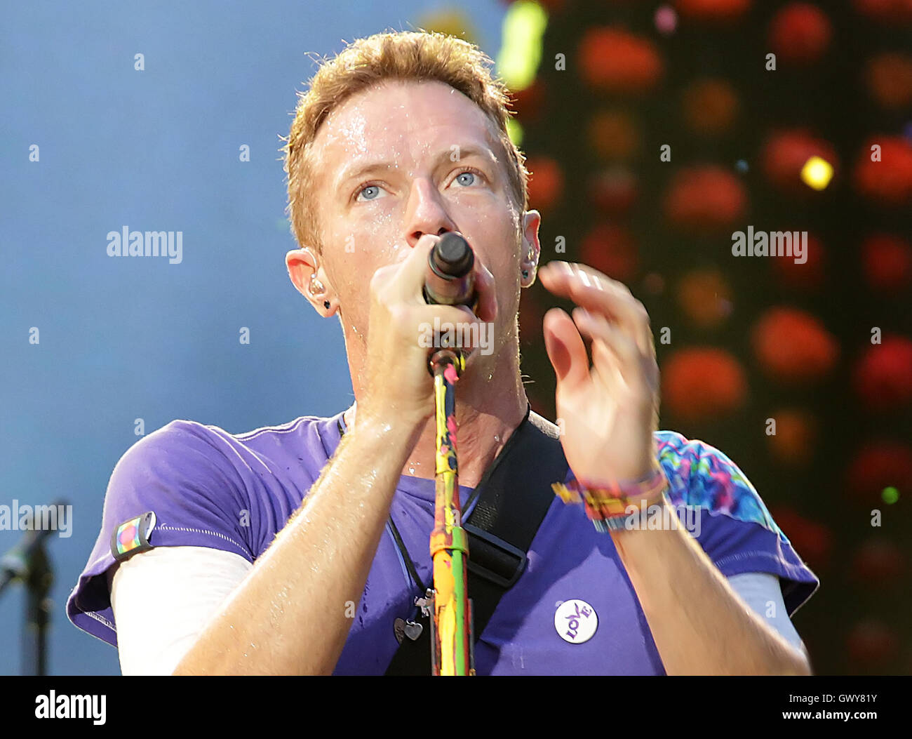 Coldplay perform at Manchester's Etihad Stadium Featuring: Coldplay ...