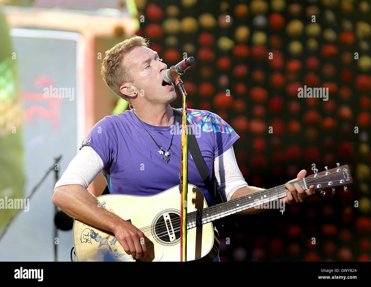Coldplay perform at Manchester's Etihad Stadium Featuring: Coldplay ...