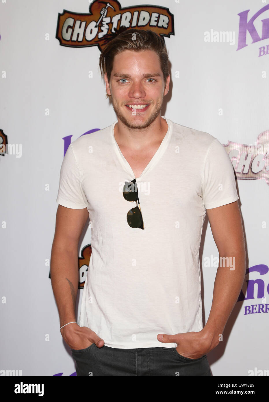 GhostRider re-opening at Knott's Berry Farm Featuring: Dominic Sherwood ...