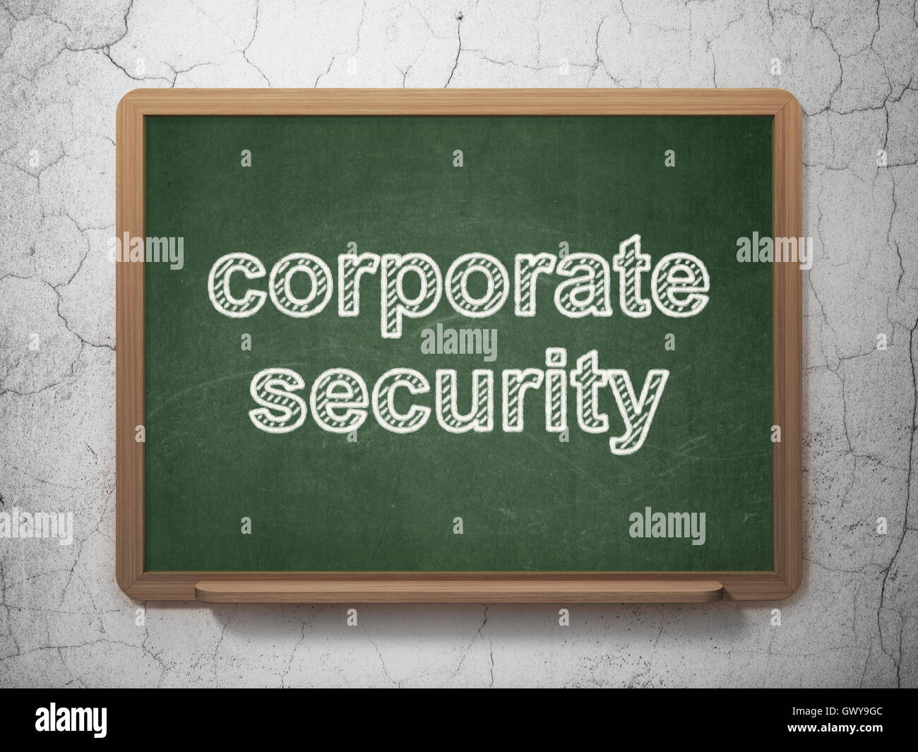 Safety concept: Corporate Security on chalkboard background Stock Photo ...