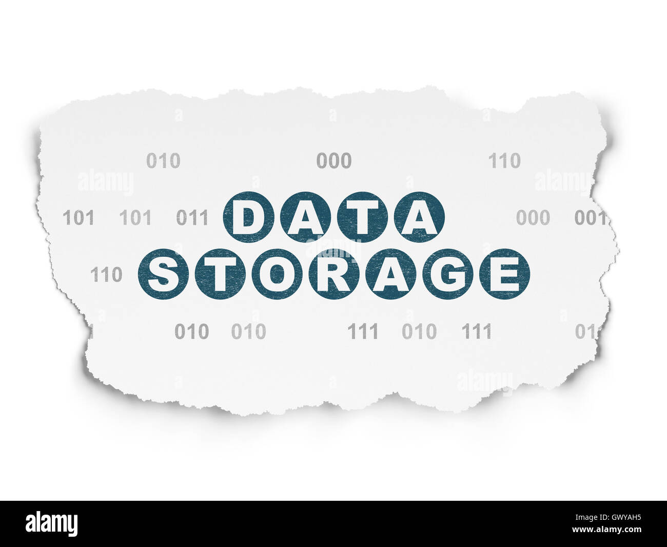Data concept: Data Storage on Torn Paper background Stock Photo - Alamy
