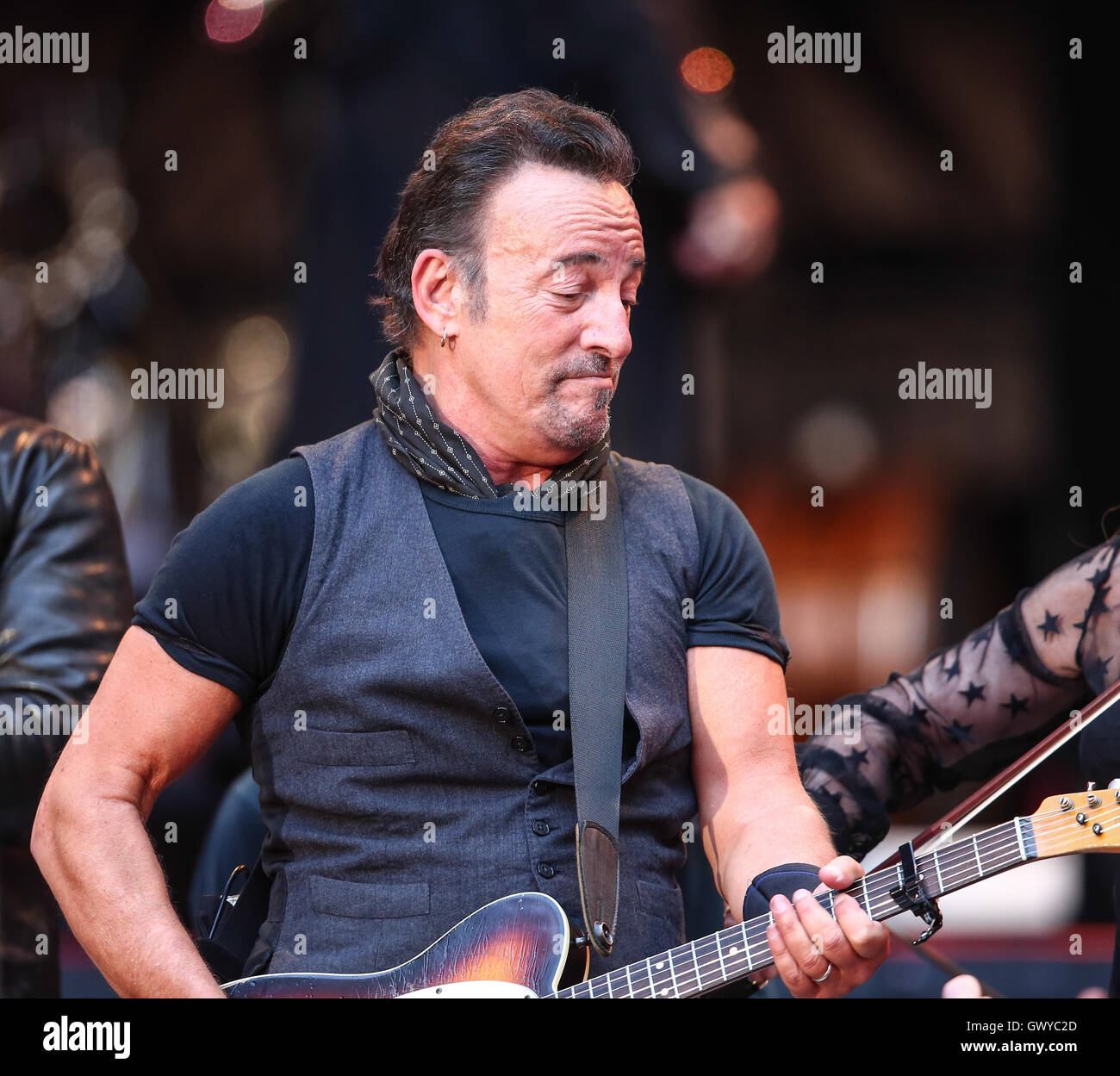 Bruce Springsteen and the E Street Band perform at Wembley Stadium ...