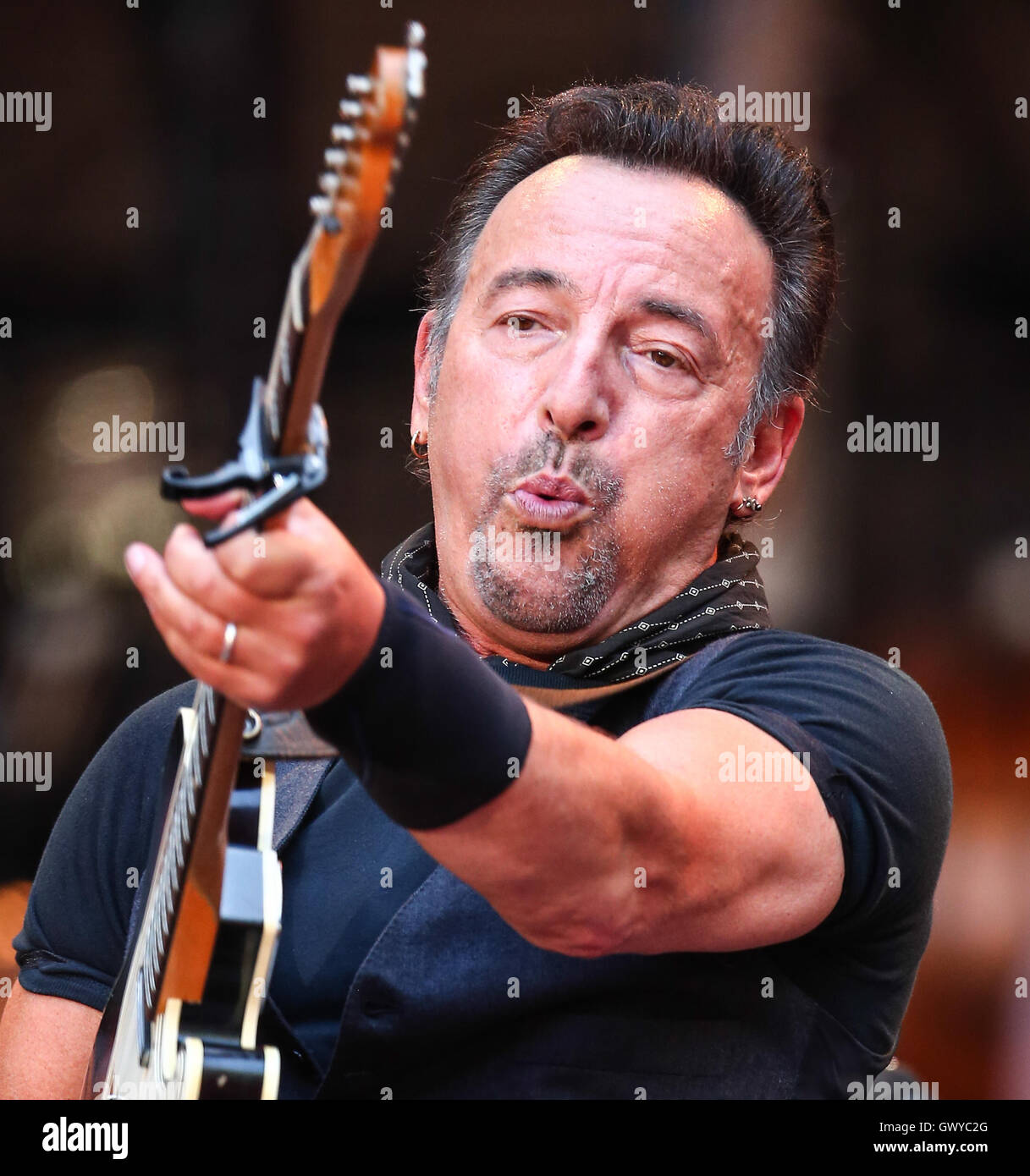 Bruce Springsteen and the E Street Band perform at Wembley Stadium ...
