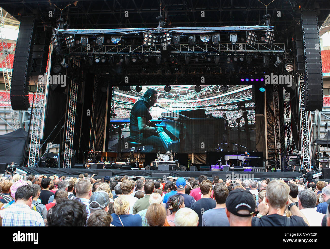 Bruce Springsteen and the E Street Band perform at Wembley Stadium ...
