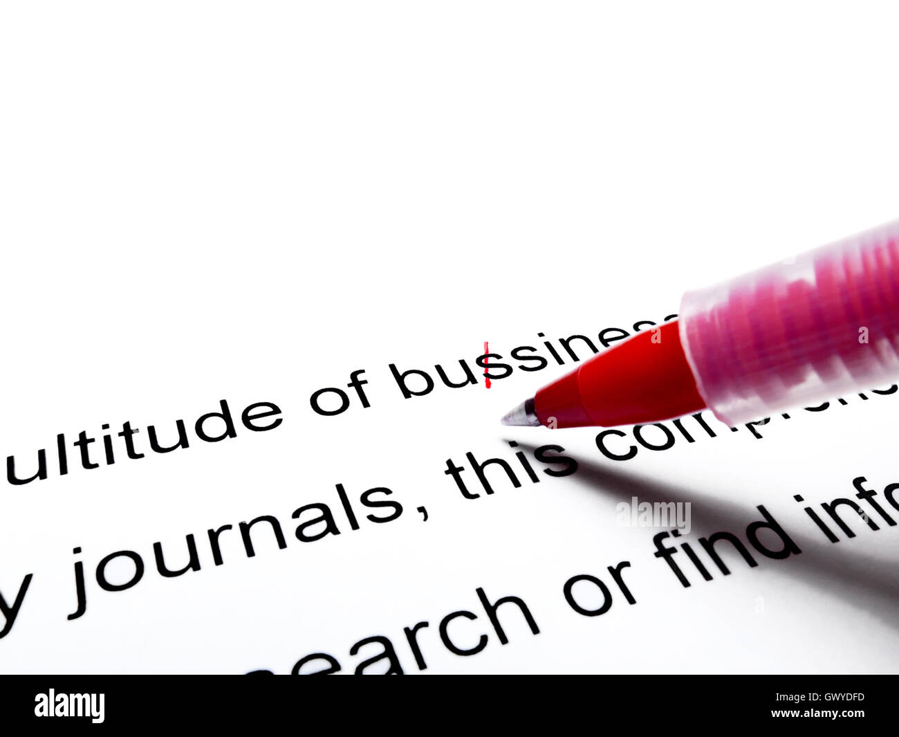 Red pen and marking hi-res stock photography and images - Alamy