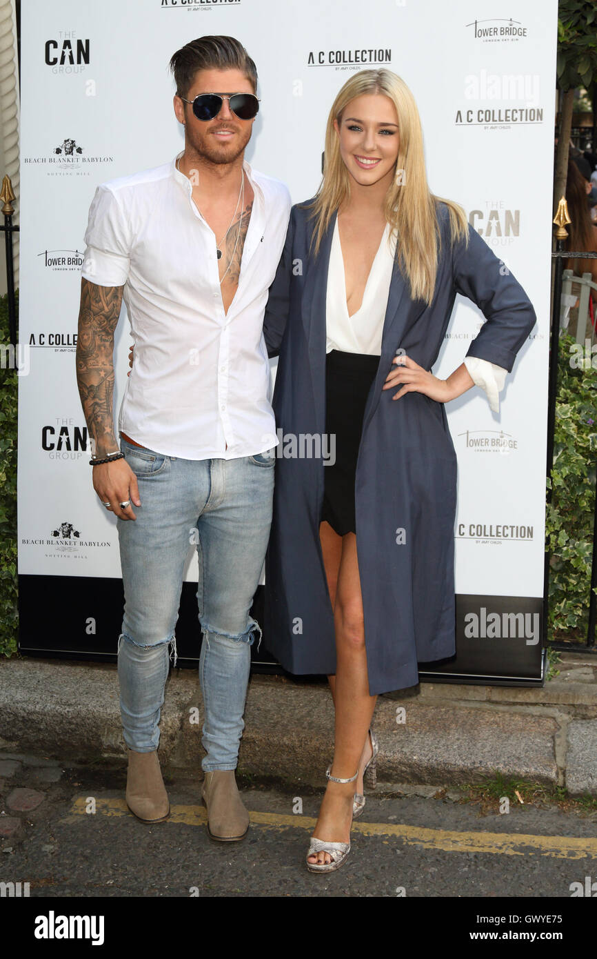 Amy Childs Summer collection showcase at Beach Blanket Babylon, Notting ...