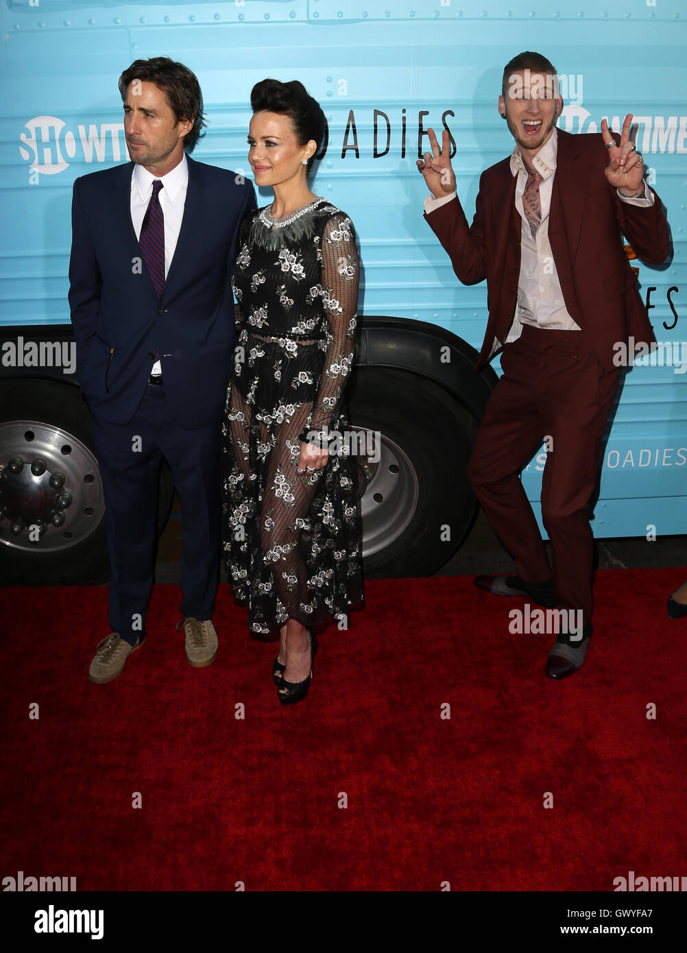 Premiere For Showtime's "Roadies" Featuring: Luke Wilson, Carla Gugino ...