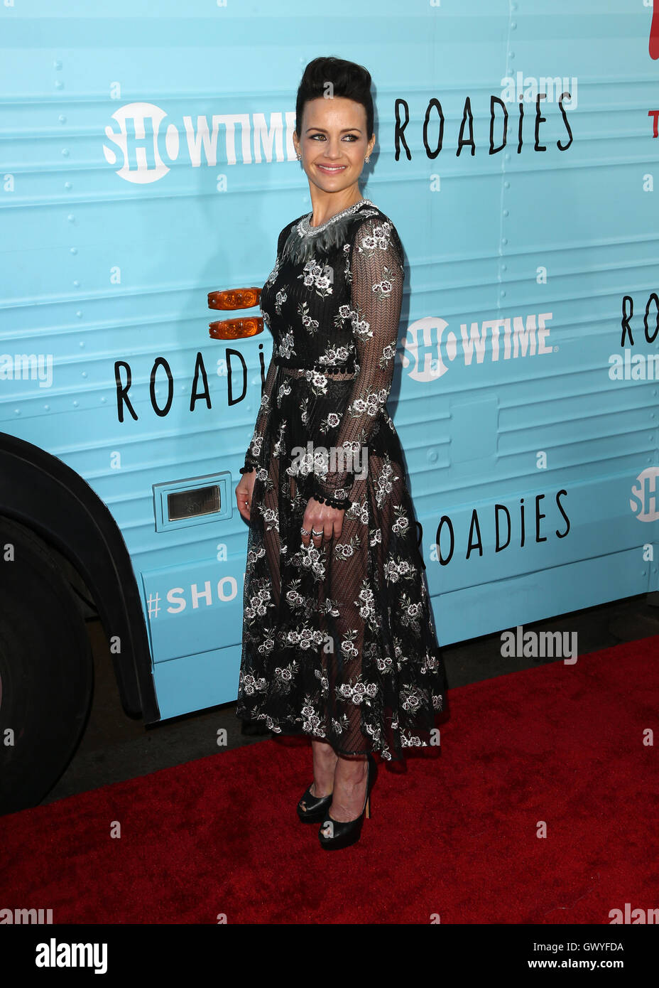 Premiere For Showtime's "Roadies" Featuring: Carla Gugino Where: Los ...