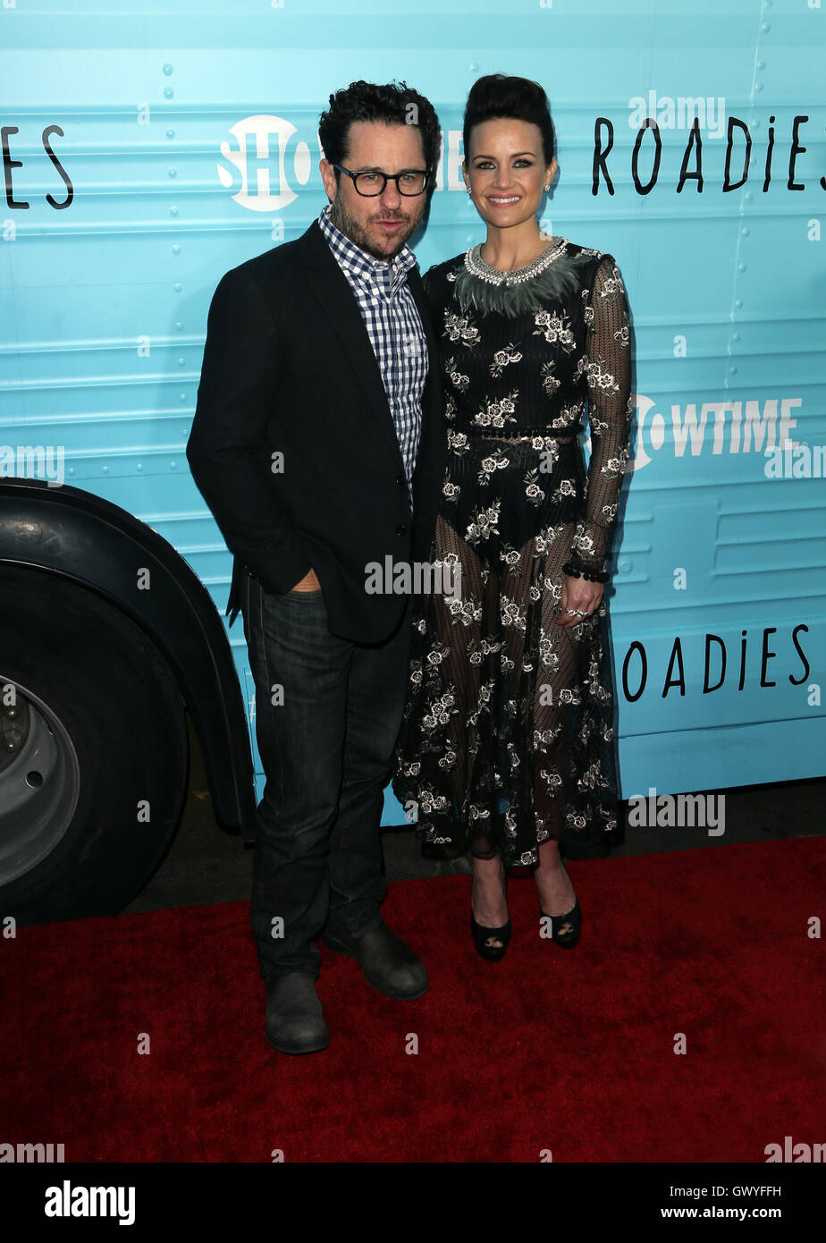 Premiere For Showtime's "Roadies" Featuring: Carla Gugino, J.J. Abrams ...