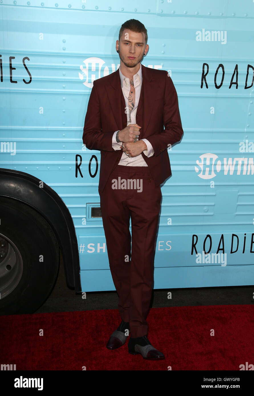 Premiere For Showtime's "Roadies" Featuring: Machine Gun Kelly Where ...