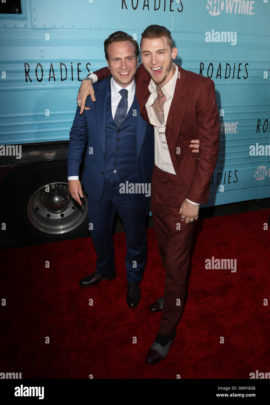 Premiere For Showtime's "Roadies" Featuring: Rafe Spall, Machine Gun ...