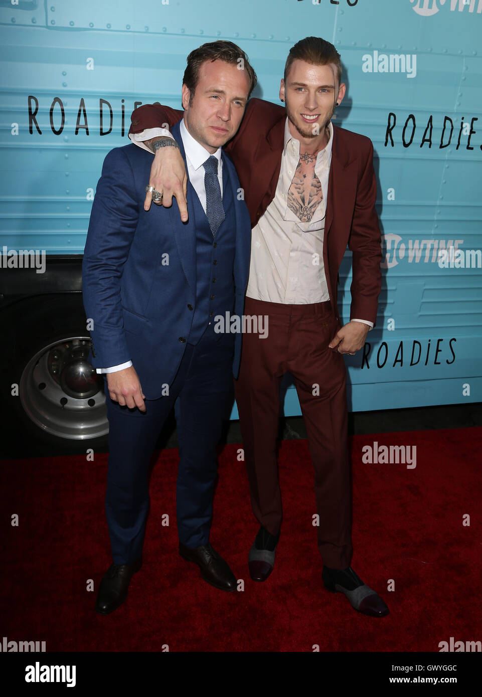 Premiere For Showtime's "Roadies" Featuring: Rafe Spall, Machine Gun ...