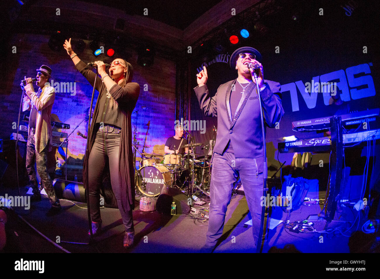 Shalamar perform live at Canvas Bournemouth Featuring: Jeffrey Daniel ...