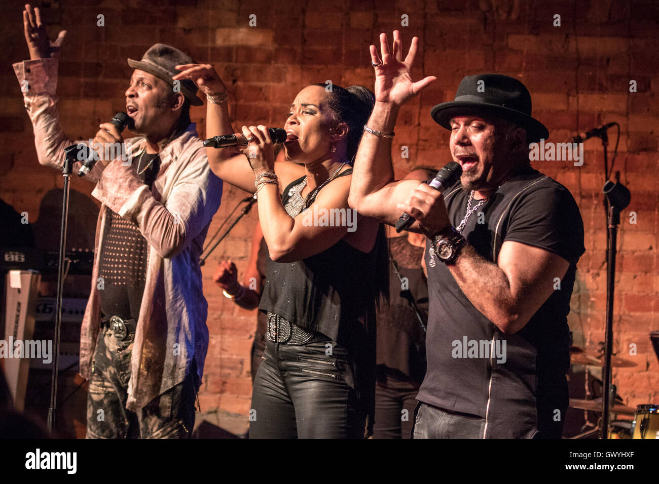 Shalamar perform live at Canvas Bournemouth Featuring: Jeffrey Daniel, Howard Hewett, Carolyn ...