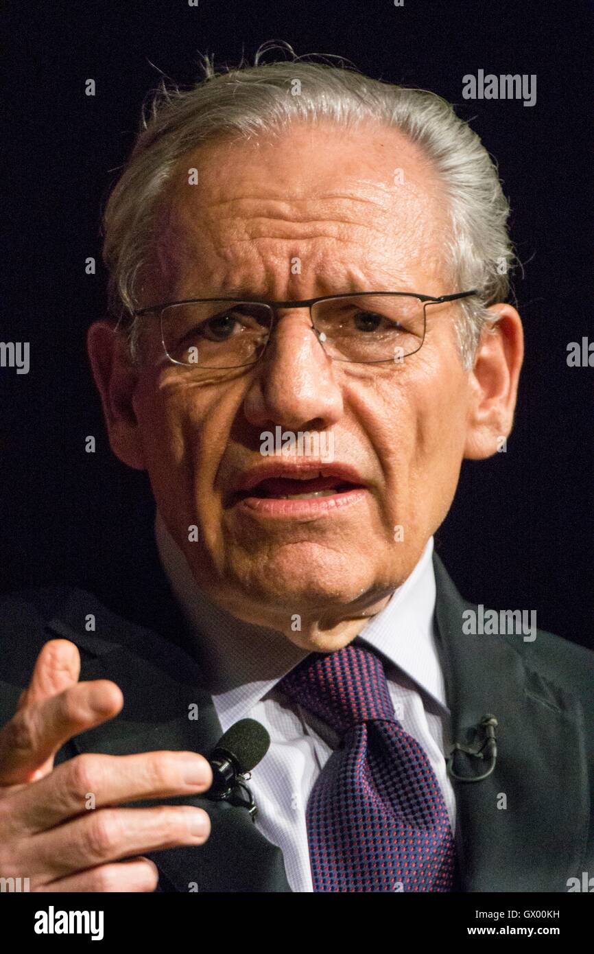 Journalist Bob Woodward at an event at the LBJ Presidential Library ...