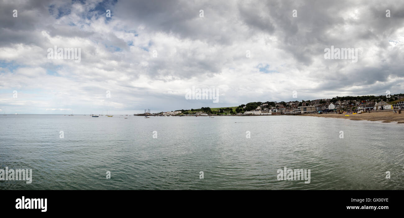 landscape shot of swanage bay in dorset Stock Photo - Alamy