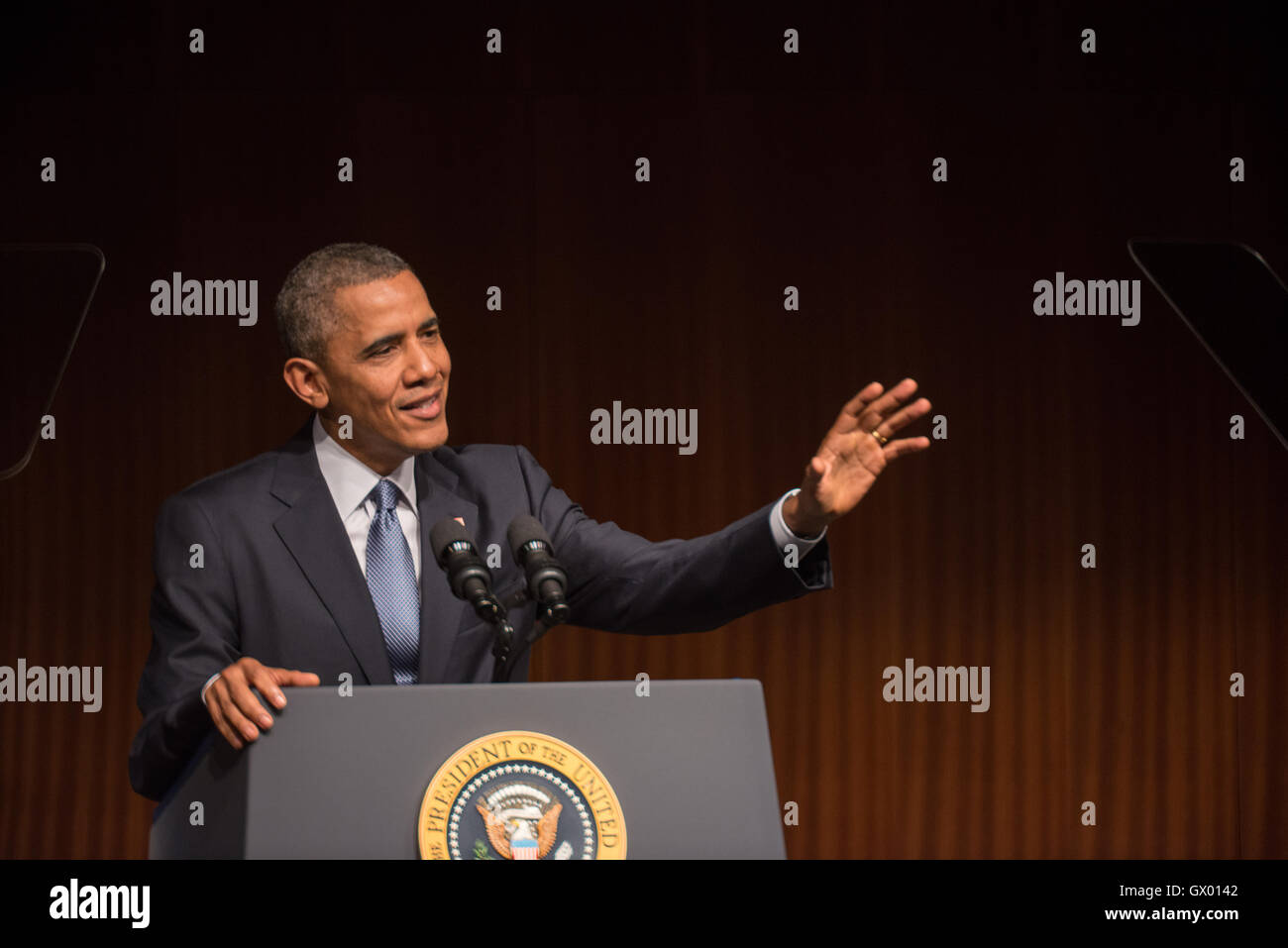 U.S. President Barack Obama speaks during a Civil Rights discusion at ...