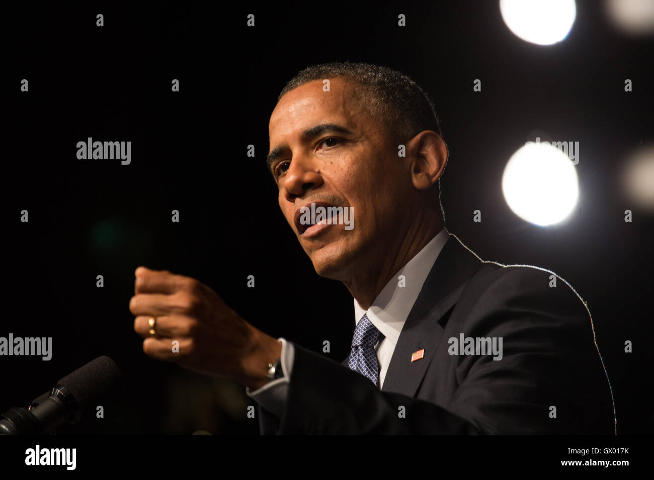 U.S. President Barack Obama speaks during a Civil Rights discusion at ...