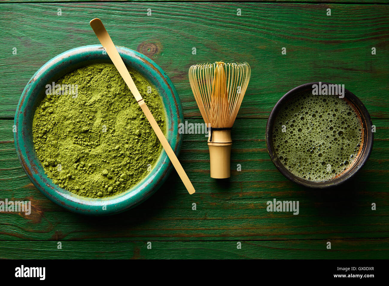 Matcha tea powdered green hi-res stock photography and images - Alamy