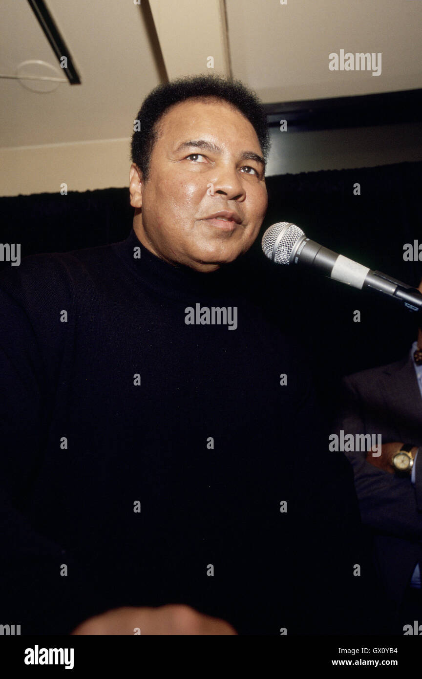 Muhammed Ali and Ron Silver attend a private party to promote the movie ...