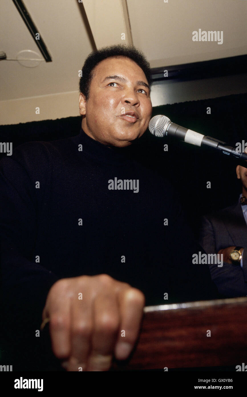 Muhammed Ali and Ron Silver attend a private party to promote the movie ...