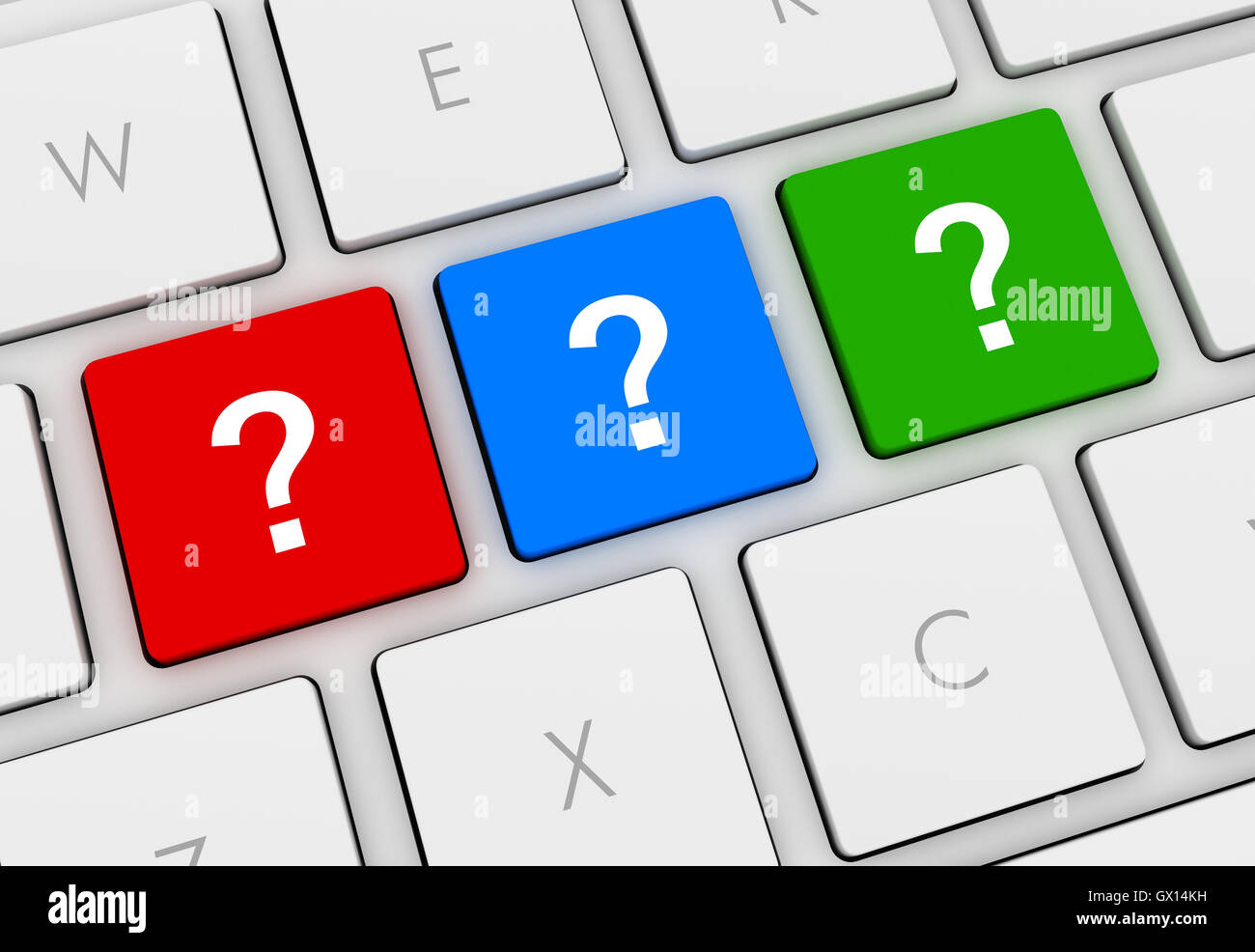 Question mark key keyboard hi-res stock photography and images - Alamy