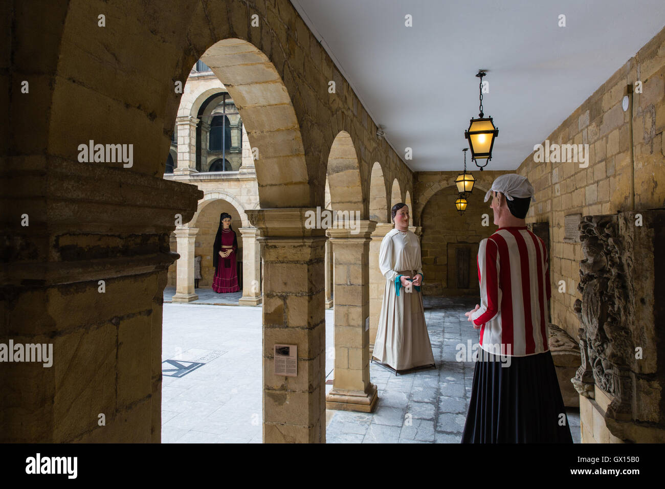 Parade costumes in Basque museum, Bilbao Stock Photo - Alamy