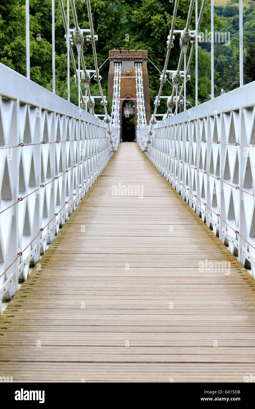 Footbridge to gattonside hi-res stock photography and images - Alamy