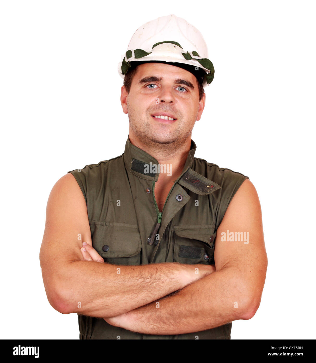 oil worker portrait studio shot Stock Photo - Alamy
