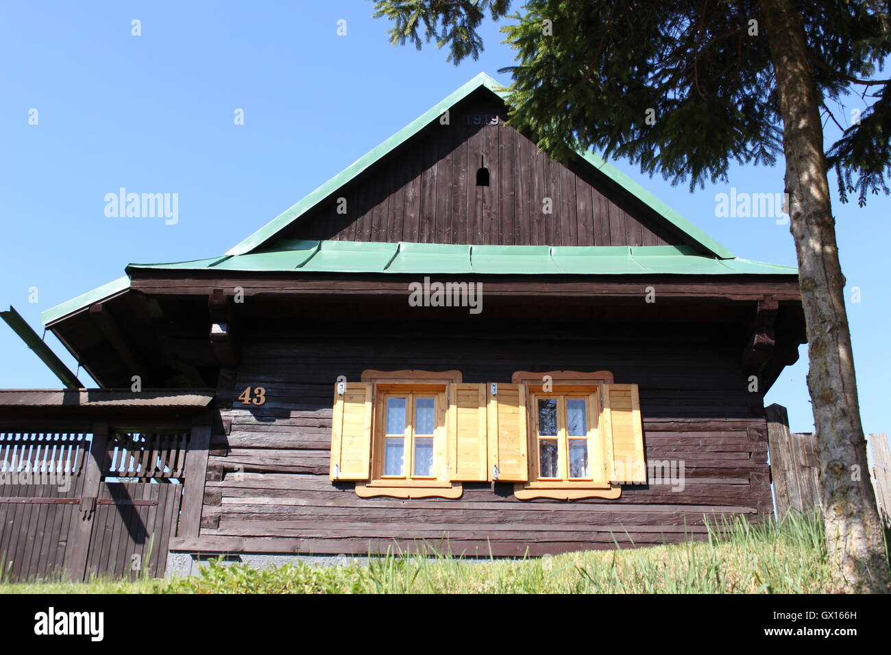 House made from wood Stock Photo - Alamy