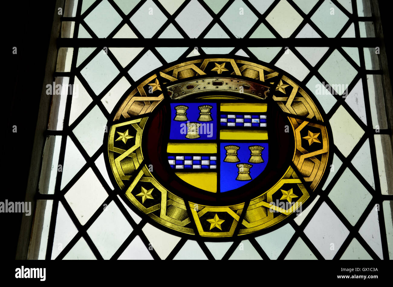 Beautiful stained glass in Stirling Castle Stock Photo - Alamy