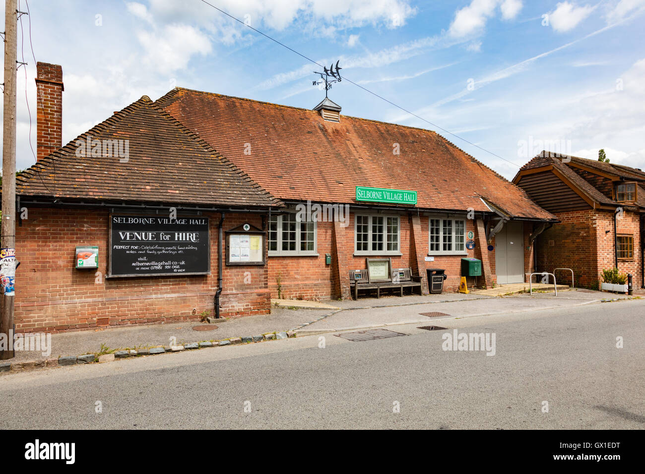 Selborne village hall, Selborne, Hampshire, UK Stock Photo - Alamy