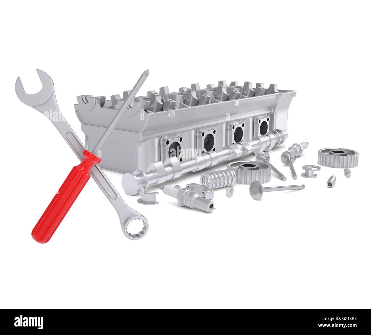 Head block cylinders and instruments Stock Photo - Alamy