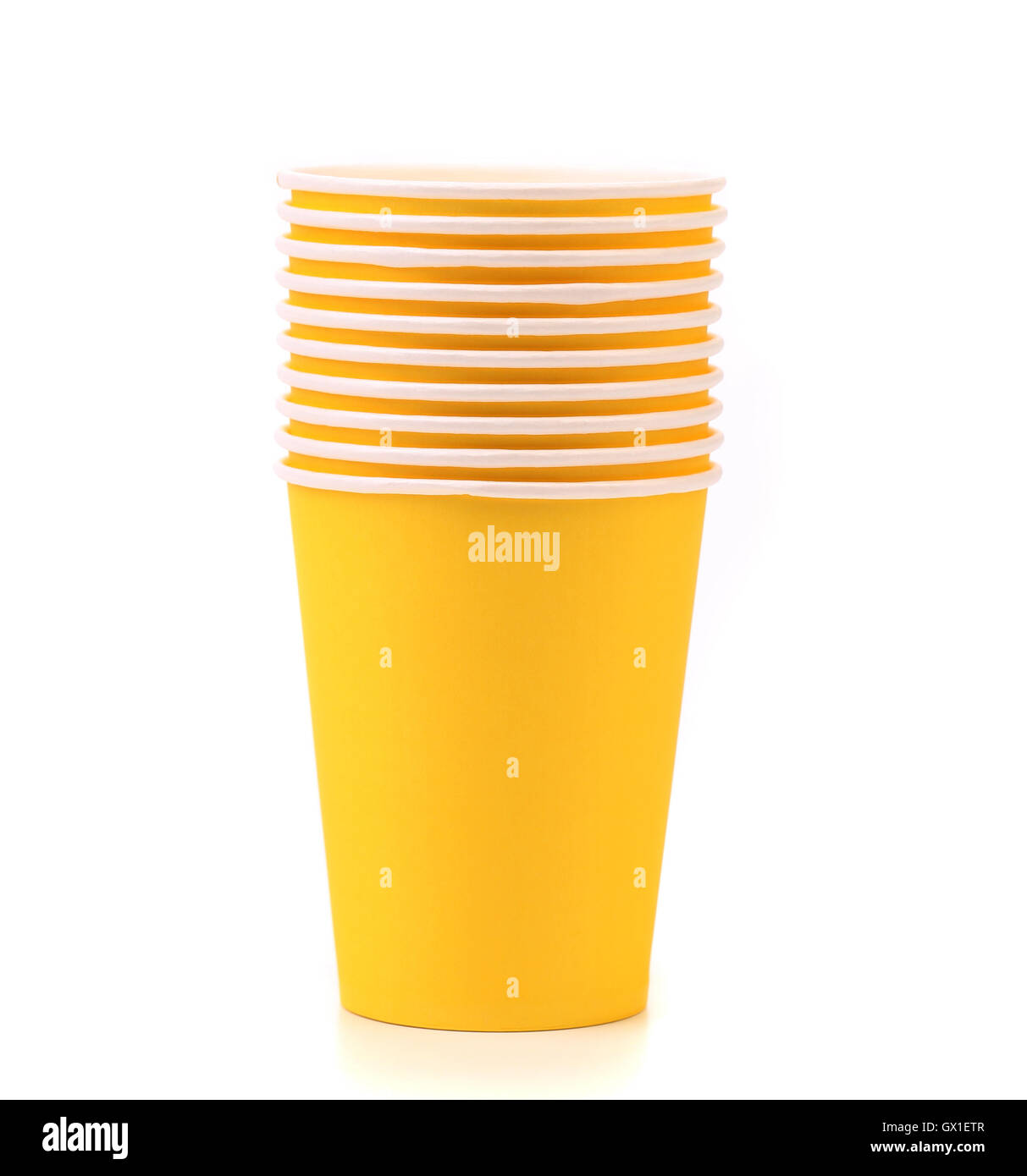 Pile of colorful paper coffee cup Stock Photo - Alamy