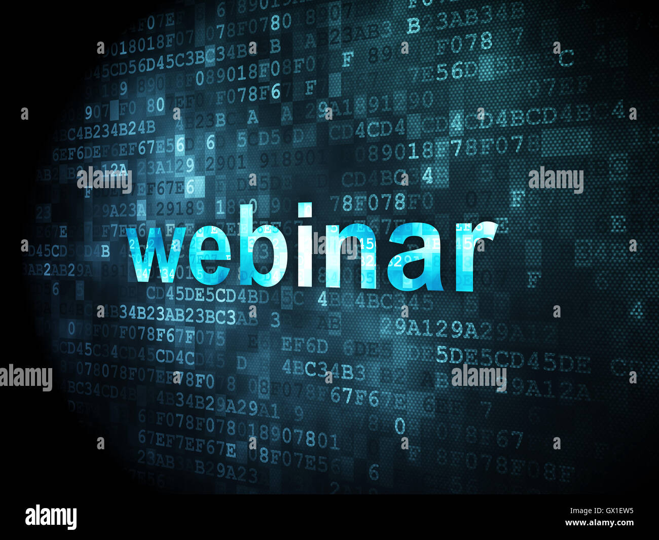 Education concept: Webinar on digital background Stock Photo - Alamy