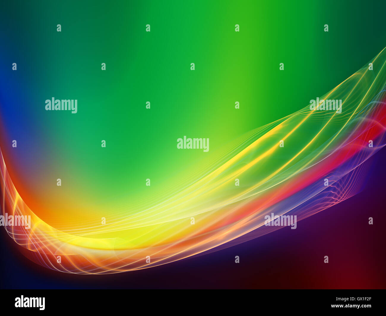 Visualization of Fractal Waves Stock Photo - Alamy