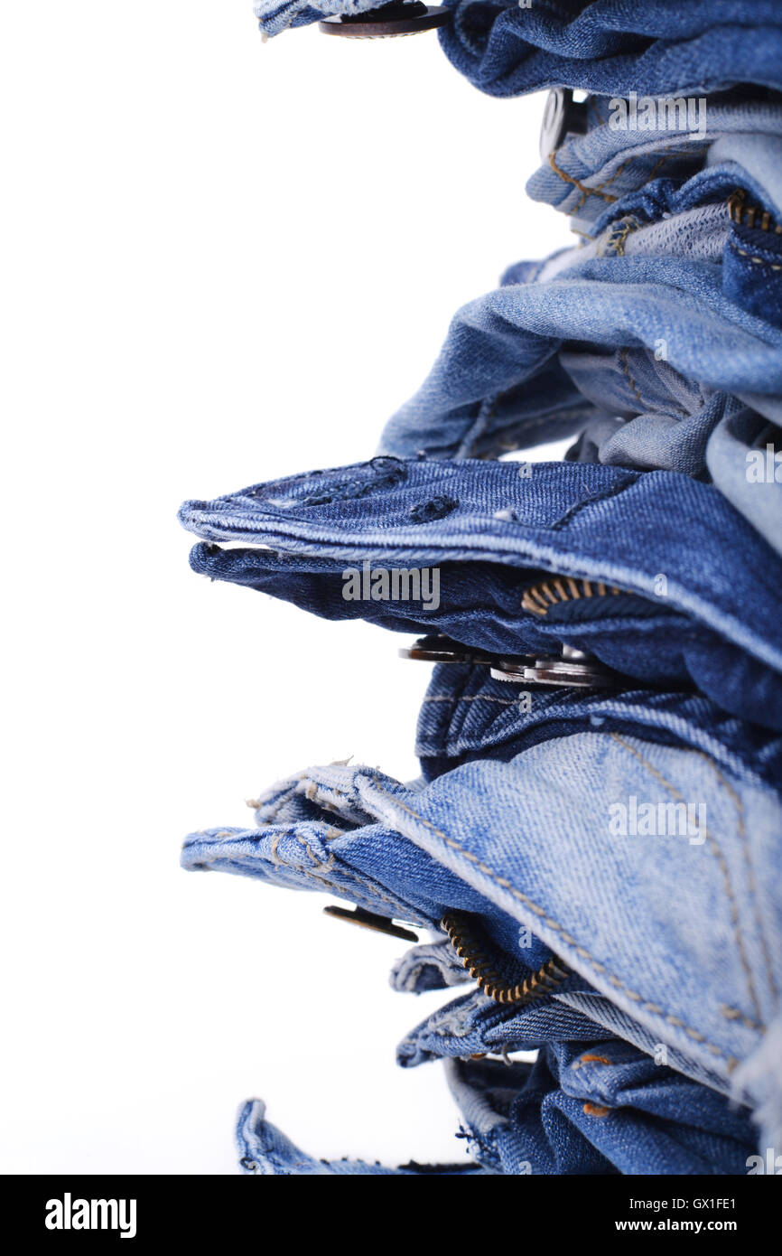 stack of folded jeans Stock Photo - Alamy
