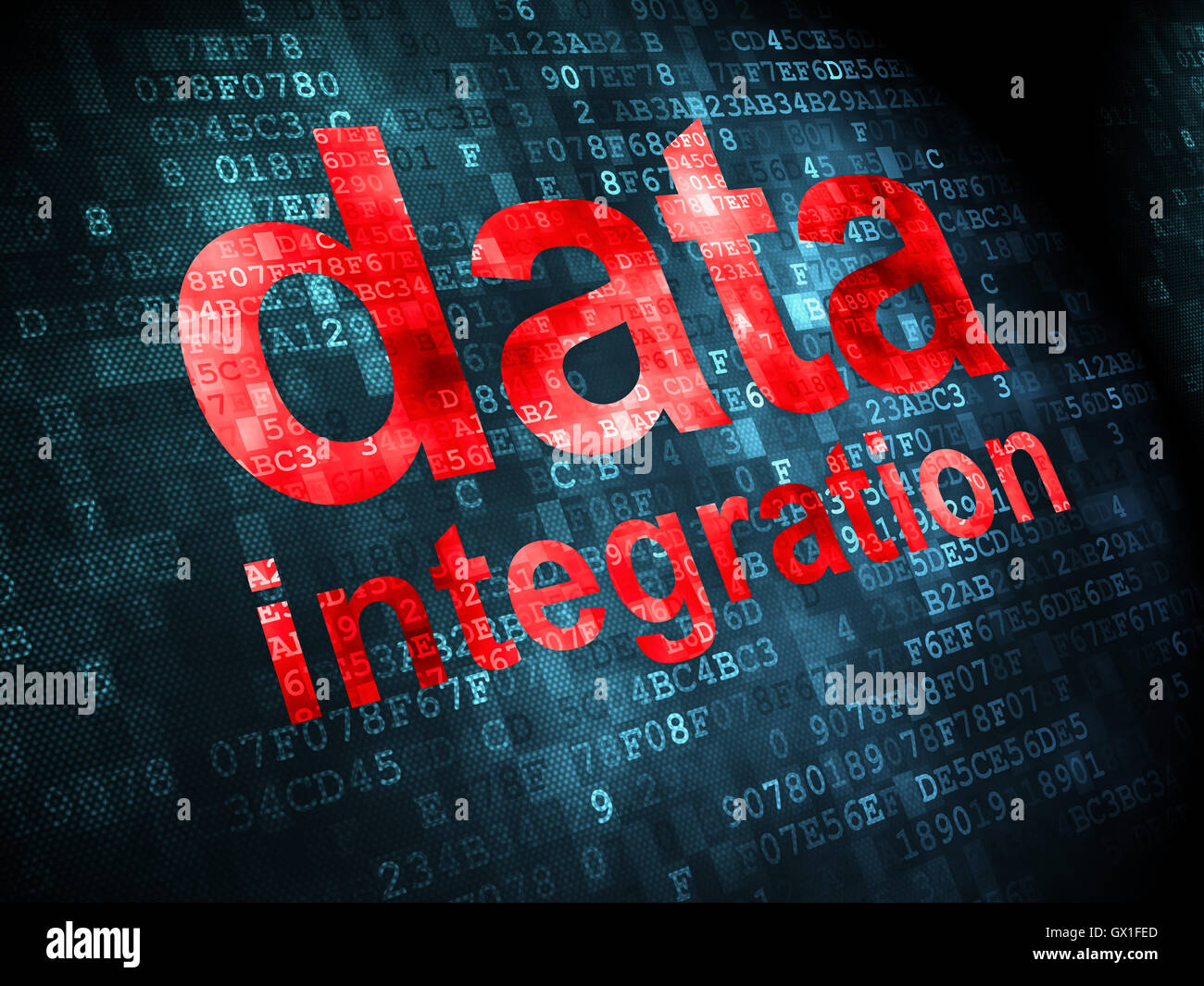 Information concept: Data Integration on digital background Stock Photo ...